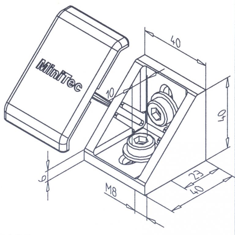 Mounting Angle 45 GD-Z – MiniTec UK Online Shop